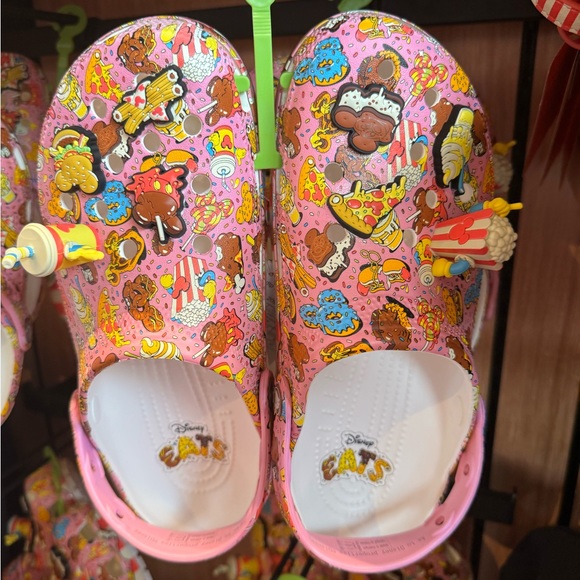 Disney | Shoes | Disney Eats Snacks Pink Crocs | Poshmark